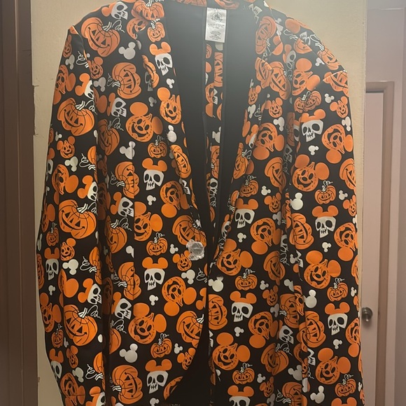 Disney | Suits & Blazers | Disney Mickey Pumpkin Glowinthedark Jacket ...